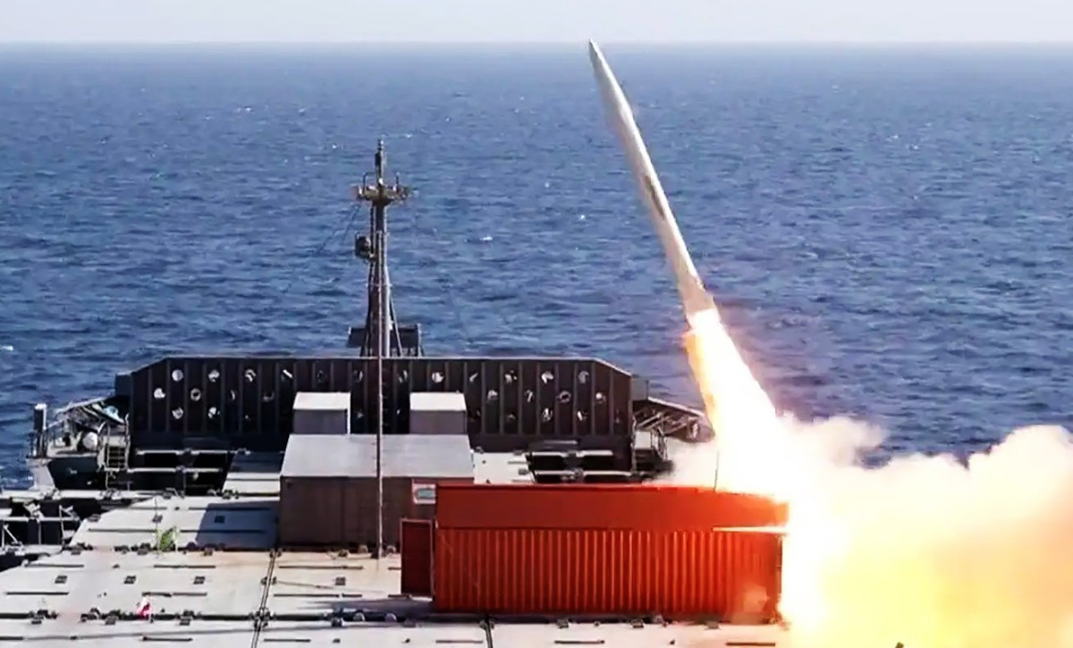 Iran just tested a ship-based missile fired from a shipping container ...