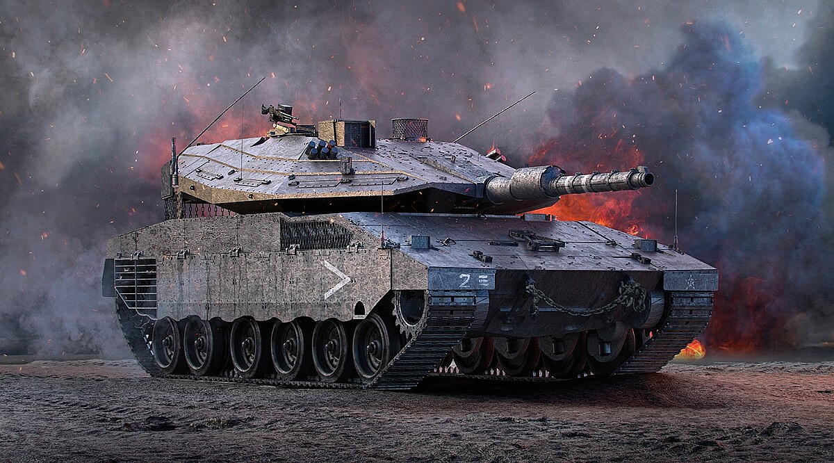 Military Merkava Tank Israel